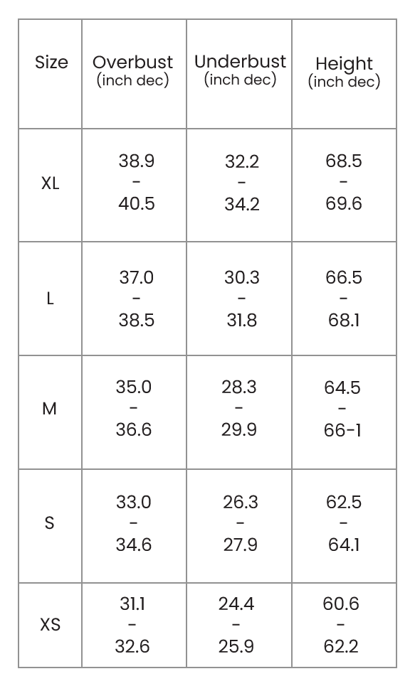 Calvagni | Size guide | Calvagni